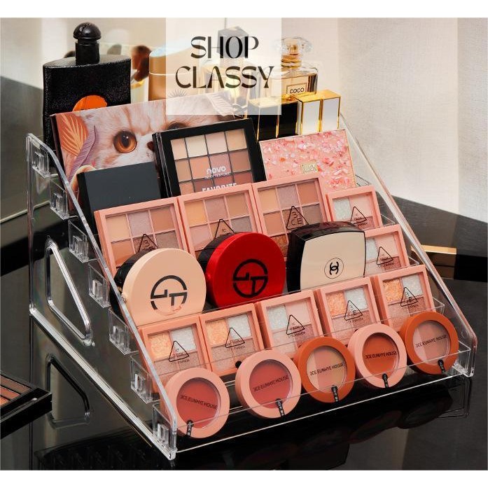 Shopclassyshop Acrylic mini bottle organizer display shelf ladder rack ...