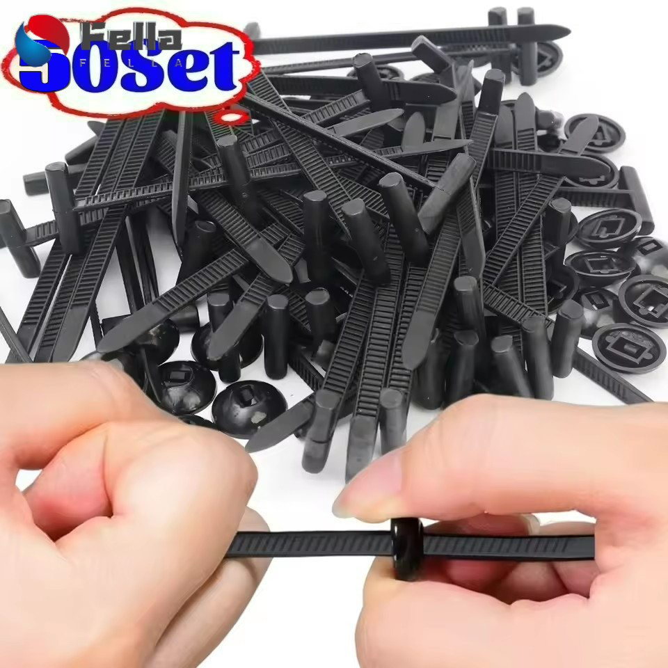 Car Repair Cable Ties with Buckles | One-Click Installation Nylon Zip ...