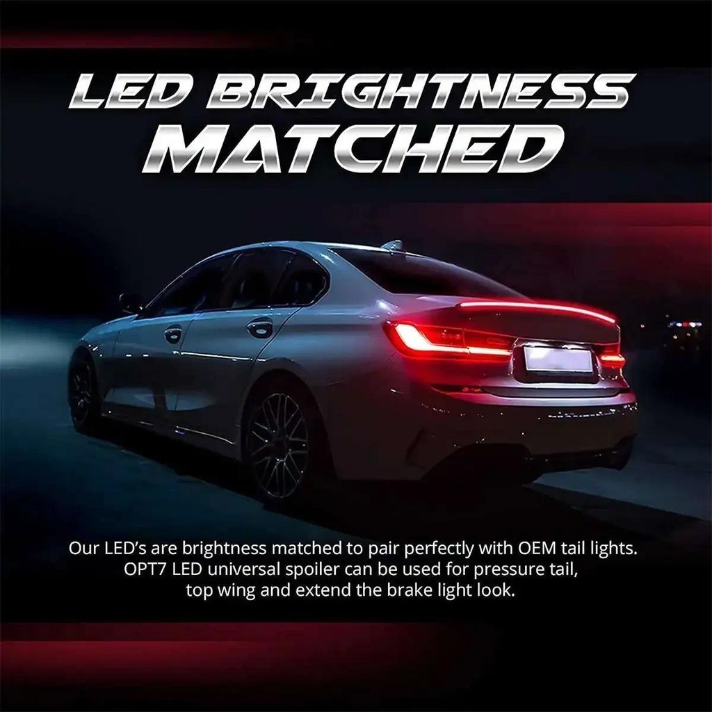 G20 LED Rear Trunk Spoiler Dynamic Turn Signal Brake Light For BMW E60 ...