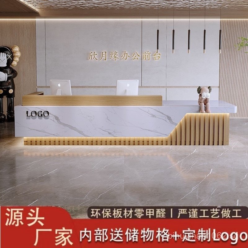 Reception Desk Milk Tea Shop Shopping Mall Bar Counter Simple Custom ...