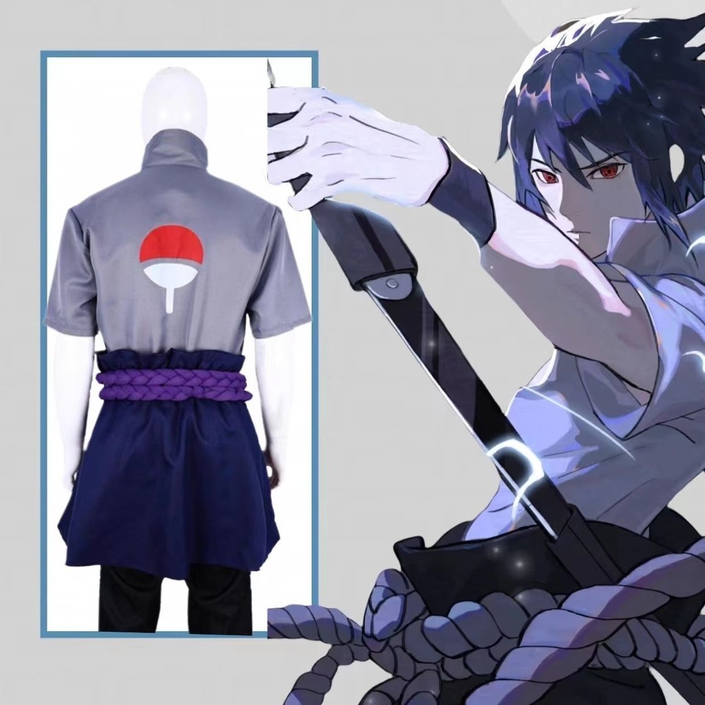 Uchiha Sasuke 3rd Generation Shippuden Cosplay Costume Anime Naruto ...