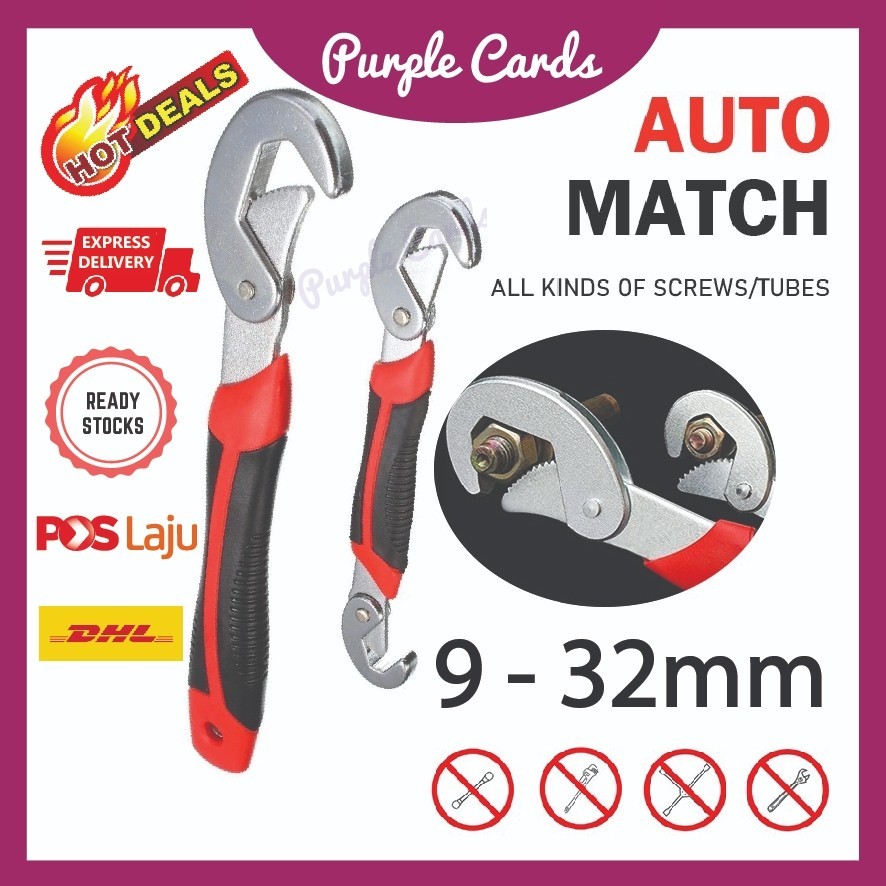 Adjustable Wrench Spanner / Multi Function Spanner / Spanar Serbaguna 6 ...