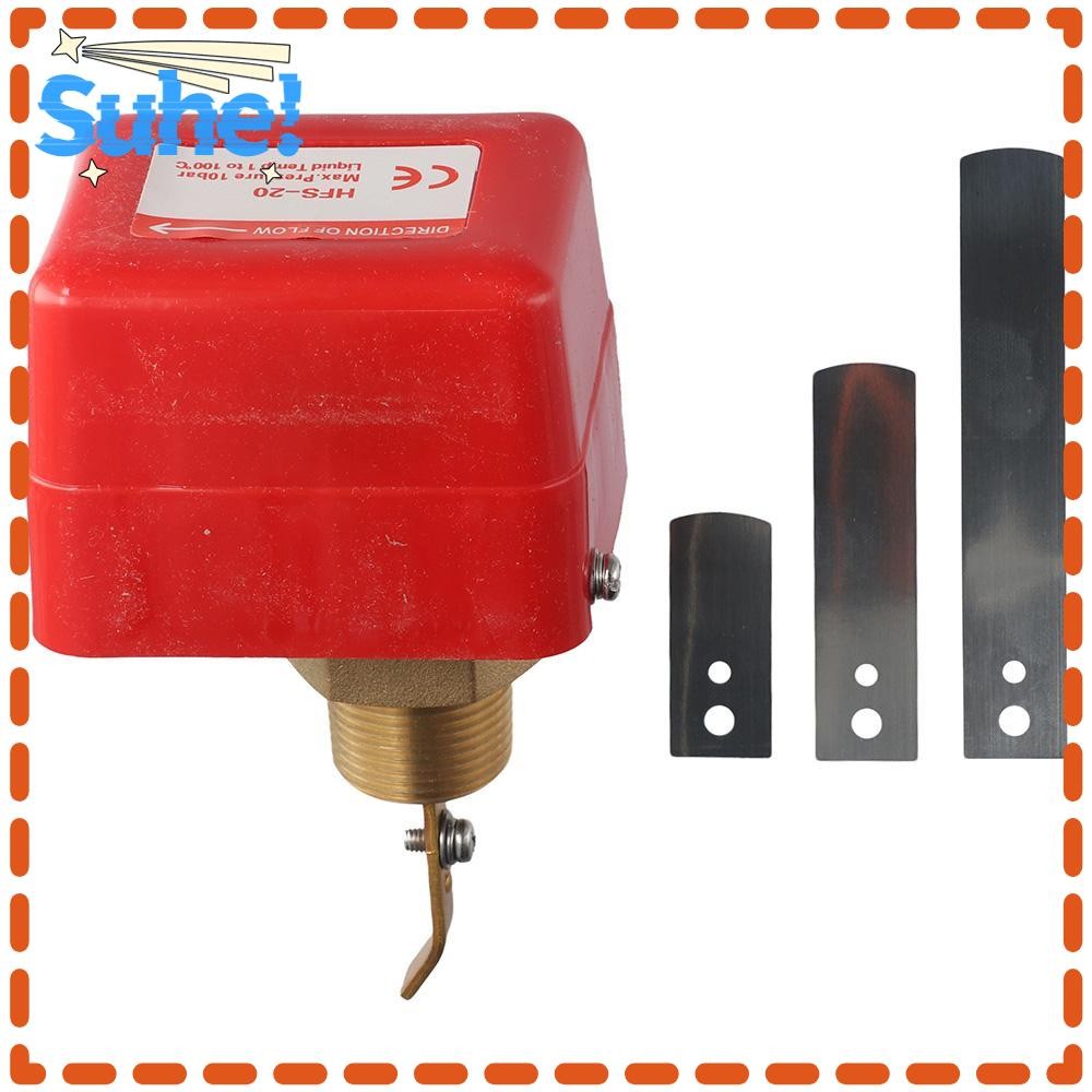 SUHE Water Flow Switch, 3/4 SPT Flow Sensor Switch, Thread Paddle Type ...