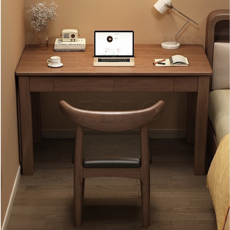 Solid Wood Study Desk Office Desk Computer Desk Bedroom Writing Table | Shopee Singapore