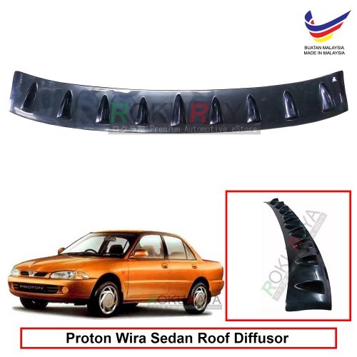 Proton Wira Sedan Vortex Generator Shark Fin Aerodynamic Rear Roof ...