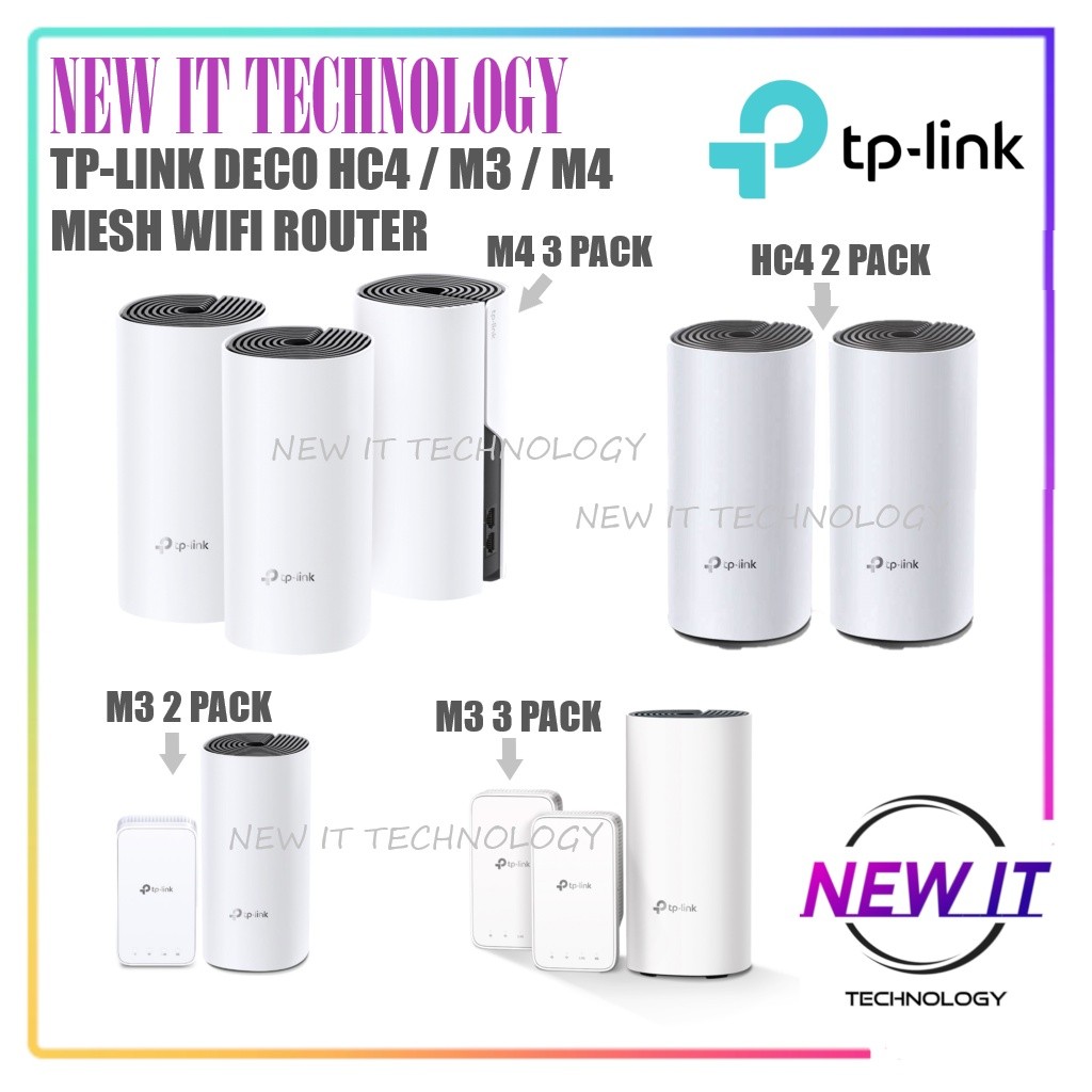 TP-LINK DECO HC4 & M3 & M4 AC1200 1200Mbps & M5 AC1300 1300Mbps & M9 ...