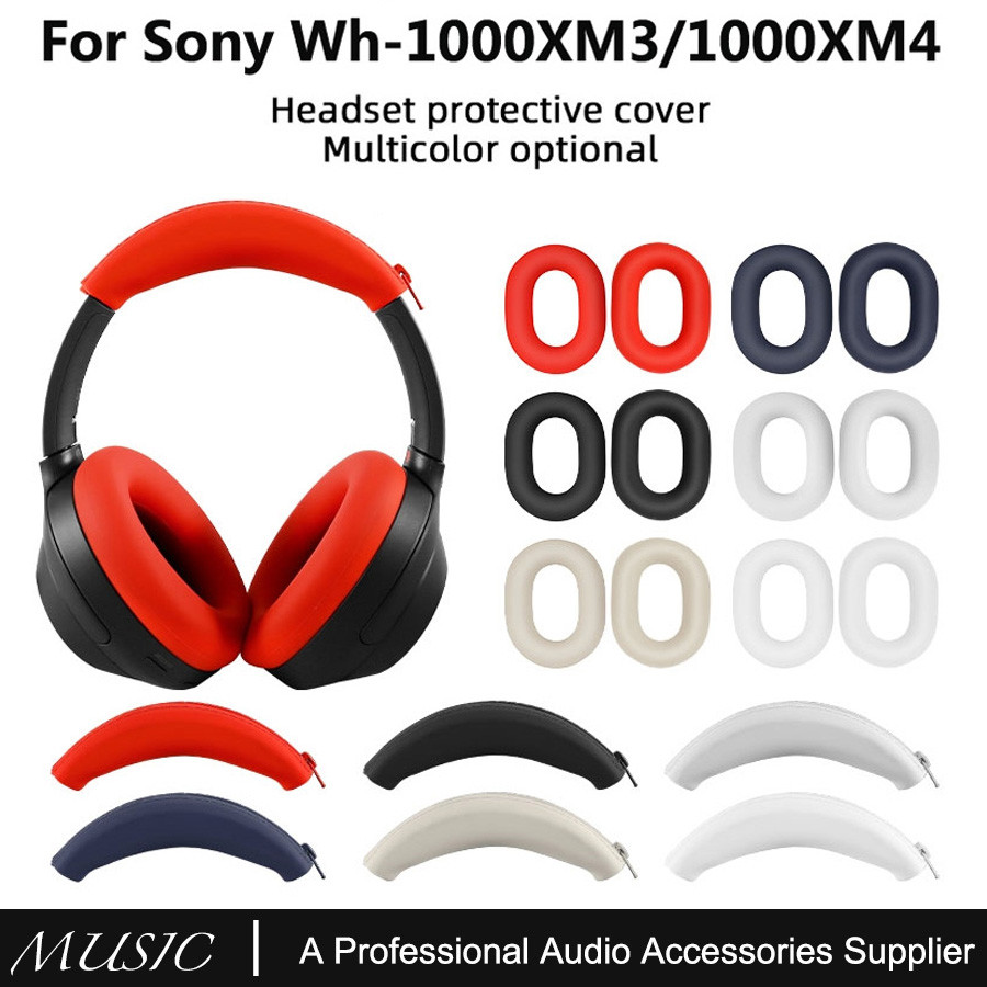 3pcs/set Silicone Ear Pads Covers for Sony WH-1000XM4 WH-1000XM3 ...