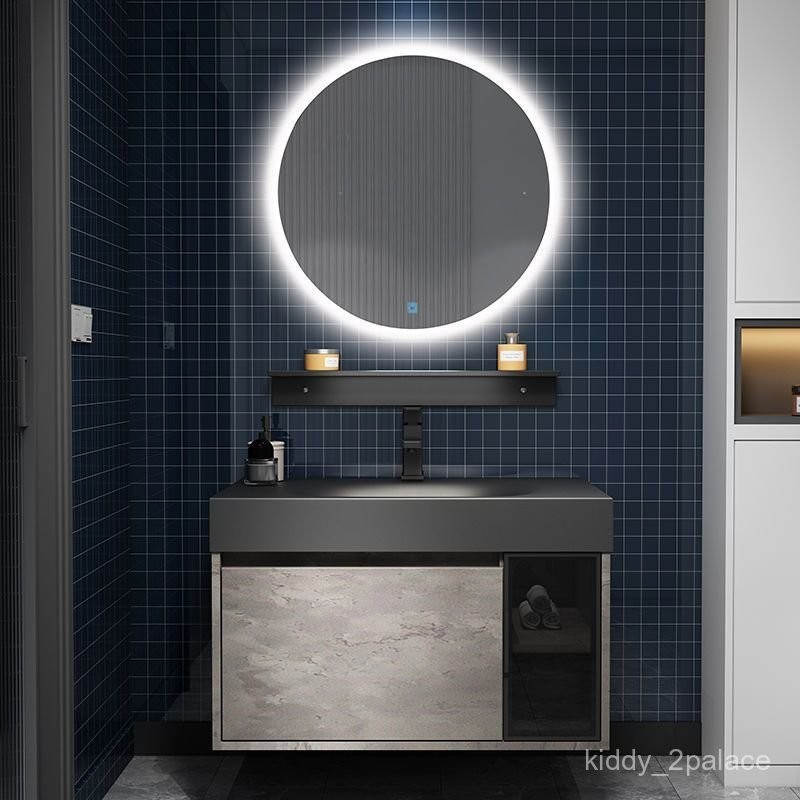 Egg Integrated Wash Basin Bathroom Cabinet Combination Bathroom Table ...