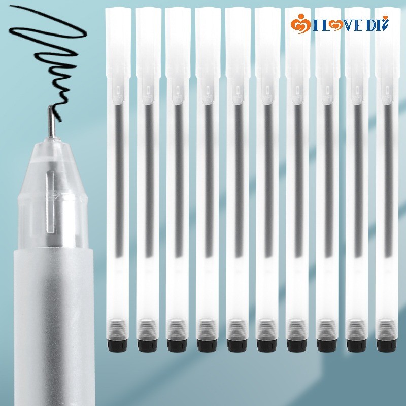 20Pcs/Lot High Quality Simple Black Ink Gel Pens - Student Exam ...