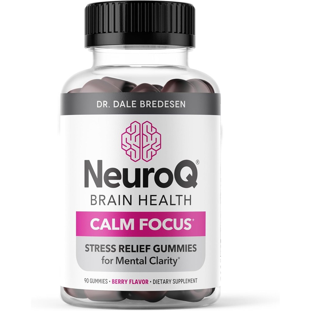 NeuroQ Calm Focus Gummies - Stress Relief Supplement - Supports Mental ...