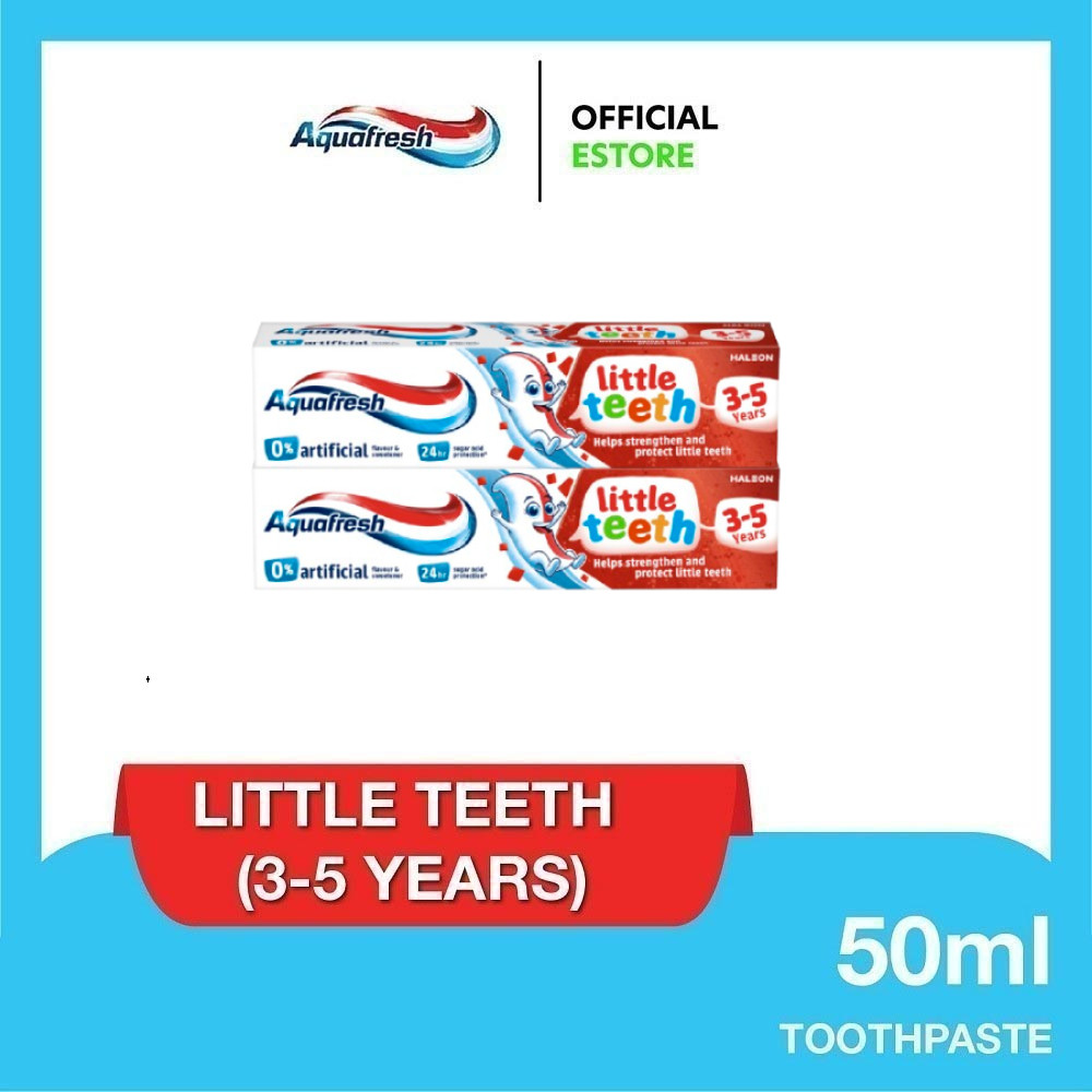 [2 Pack] AQUAFRESH Little Teeth Kids Toothpaste(3-5years),Triple ...