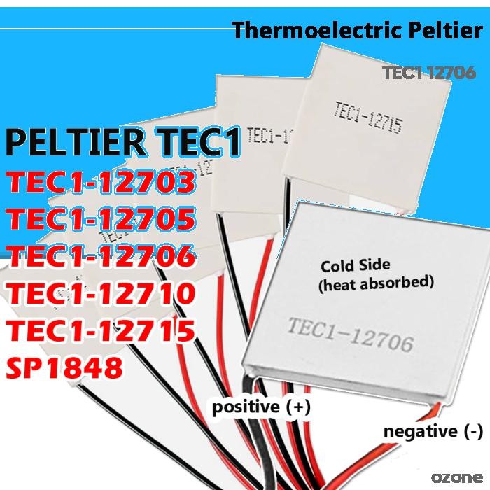 Thermoelectric Cooler Cooling Peltier Heatsink Plate TEC1 12V 90W ...