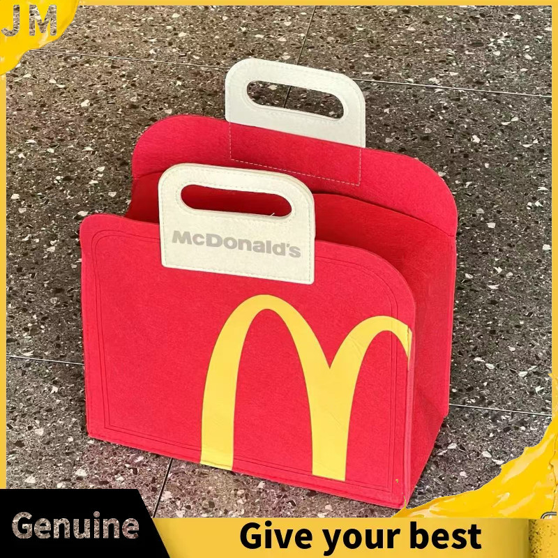 McDonald's 28th Anniversary Limited Merchandise Wheat Felt Bag Large ...