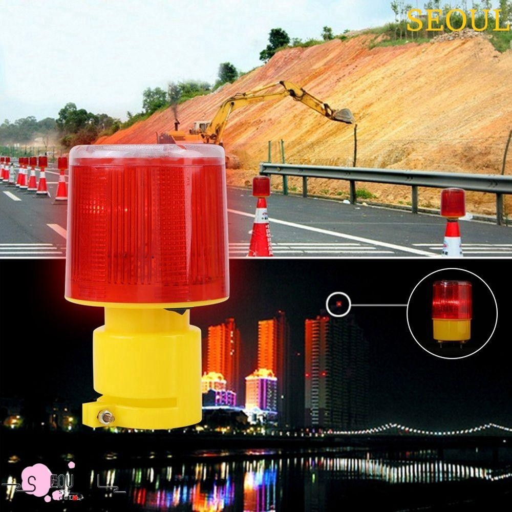 SEOUL Traffic Warning Light Navigation Beacon Solar Powered LED Flash ...