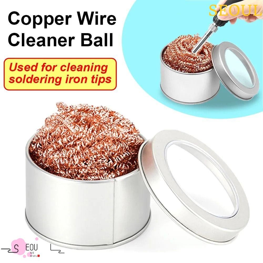 SEOUL Wire Cleaner Ball, Mesh Filter Cleaning Nozzle Iron Tip Cleaner ...