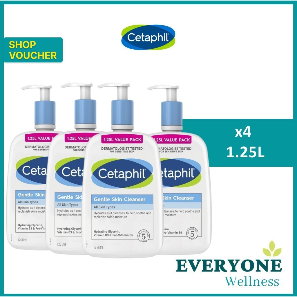 [Bundle of 4] Cetaphil Gentle Skin Cleanser, Face & Body for All Skin ...