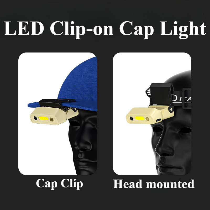 Multifunctional Induction Cap Light, Fishing Headlight Rechargeable LED ...