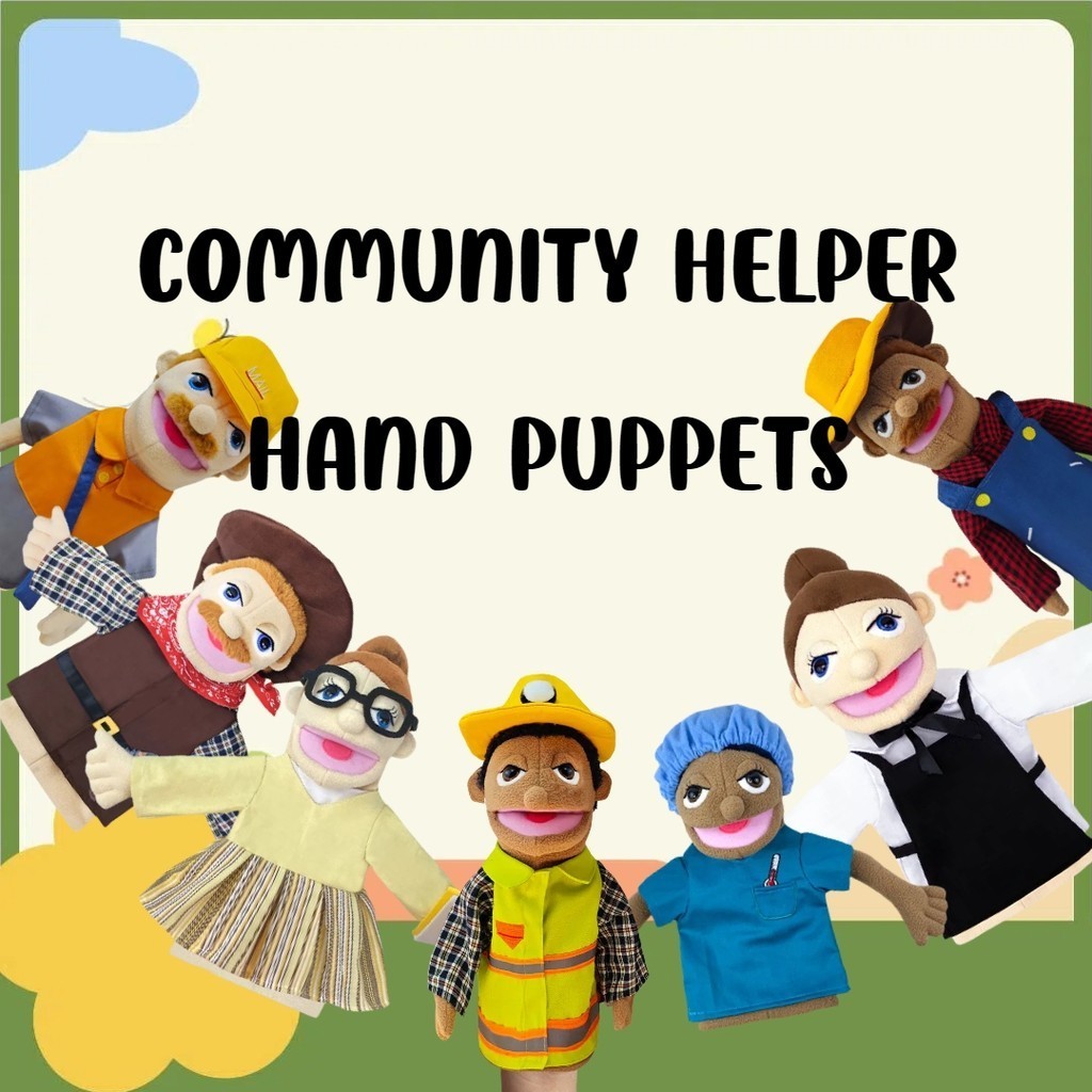 Community Helper Hand puppets Role-play game 36cm Doll height Children ...