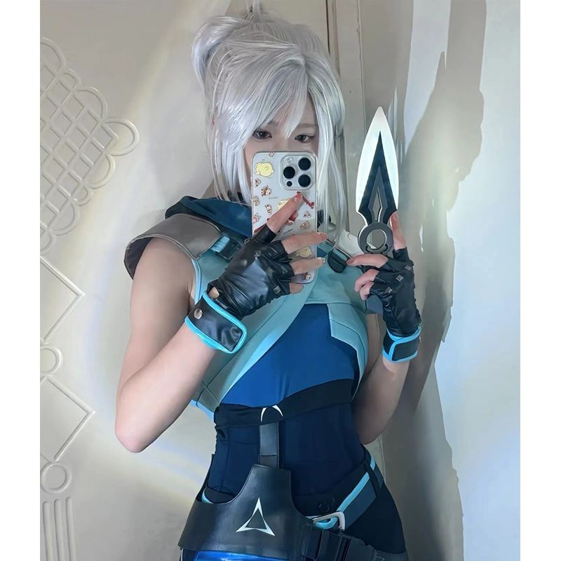 Valorant Valorant/Fearless Contract cos Jett female cos game costume ...