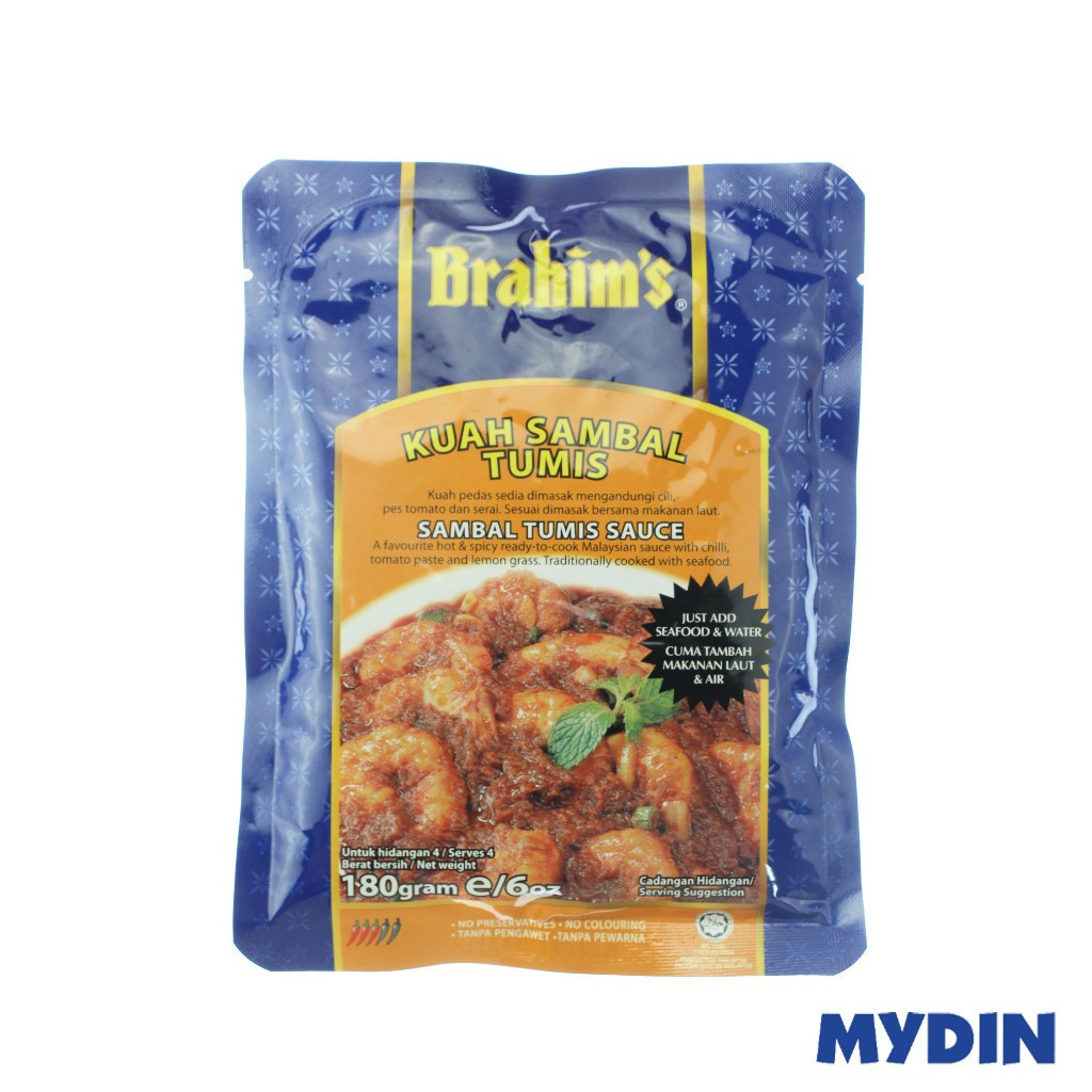 Brahim's Kuah Sambal Tumis / Sambal Tumis Sauce (180g) | Shopee Singapore