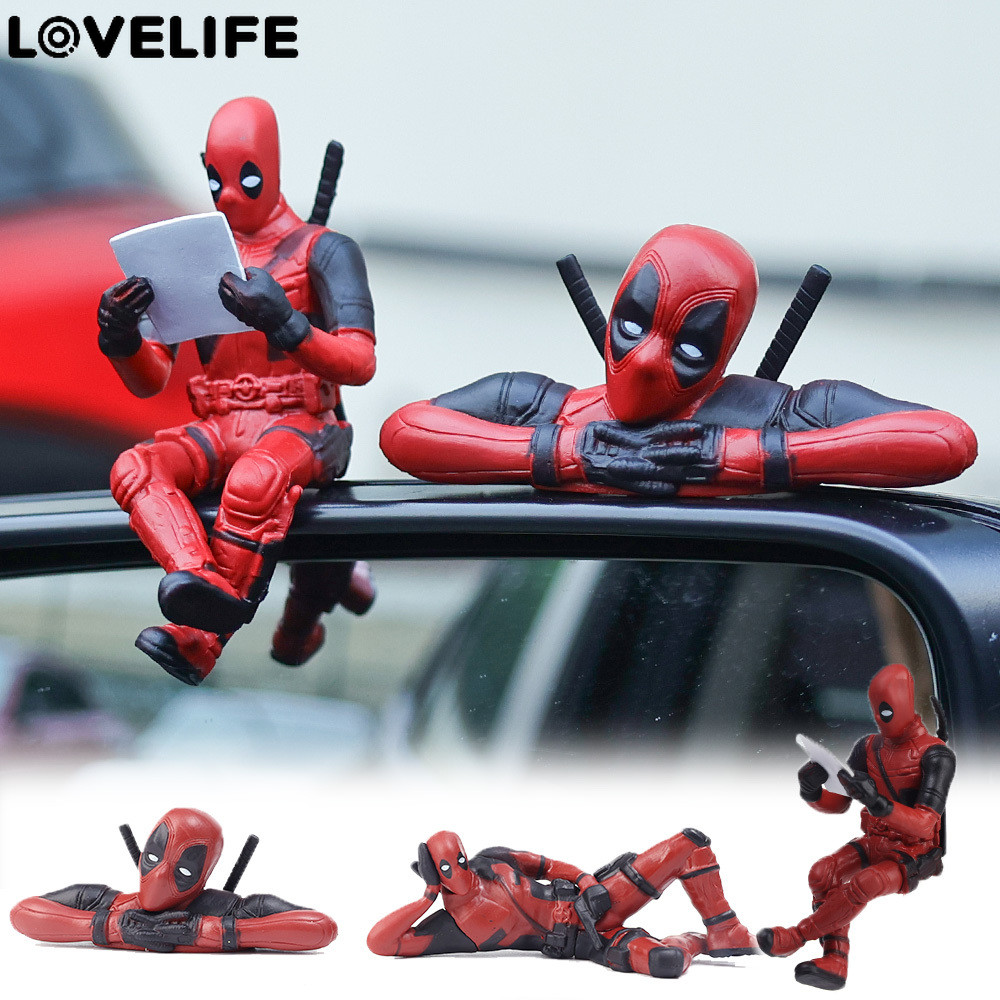 [ Featured ] Cartoon Deadpool Model Ornament - Reading Sleeping Style ...