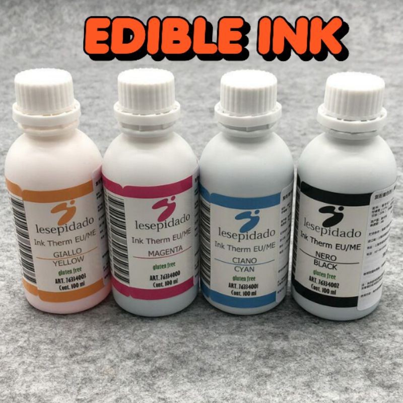 Lesepidado Edible Printer Ink Food Grade Edible Image Printer Ink 100ML ...