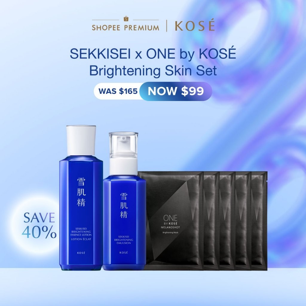 Kose Sekkisei Brightening x OBK Brightening Skin Set (Shopee Game ...