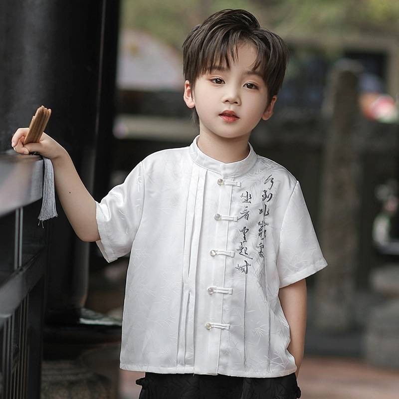 Hanfu Children Boys Summer Children Antique Tang Suit Chinese Style New ...
