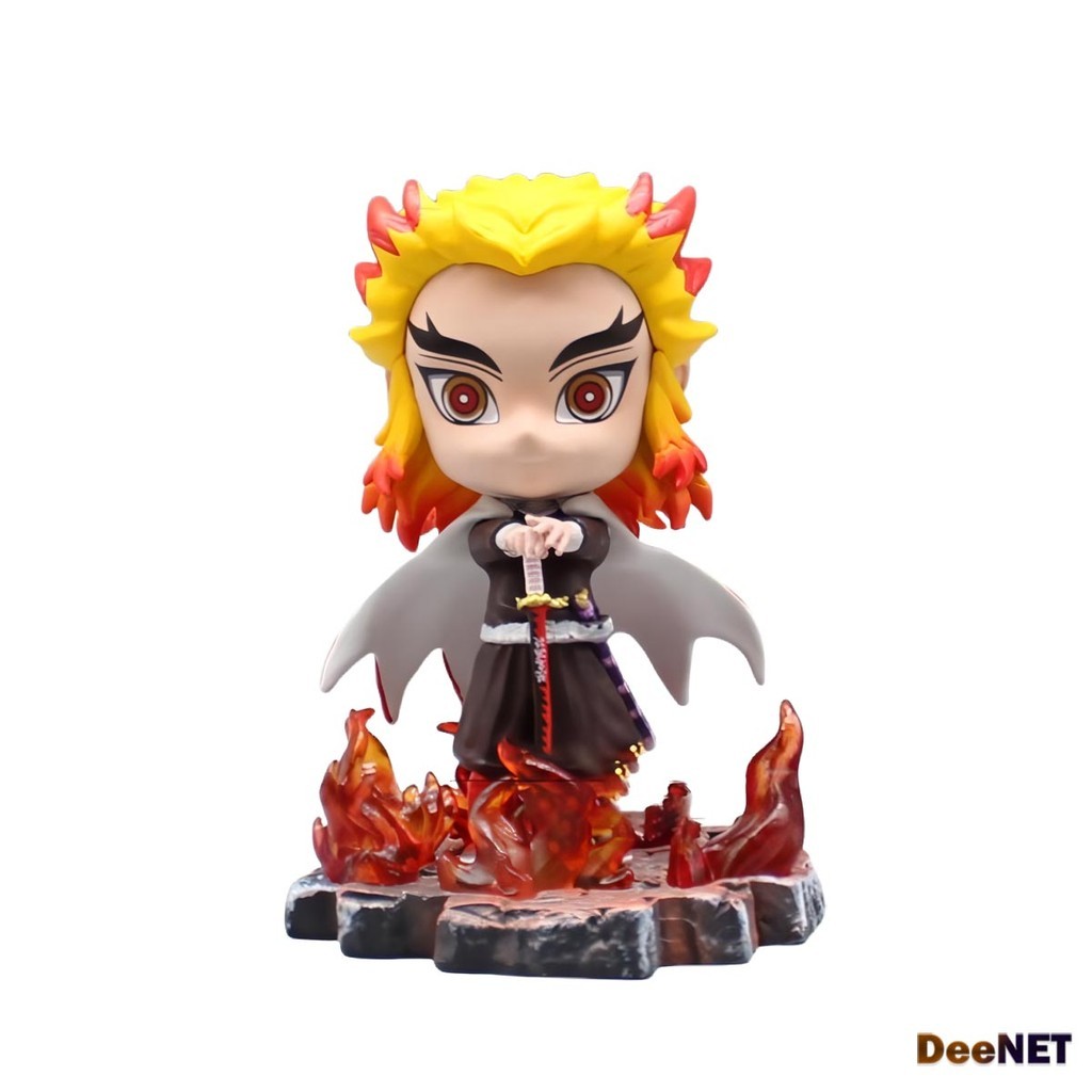Kyojuro Rengoku Q version Standing Kimetsu no Yaiba 10cm Action Figure ...