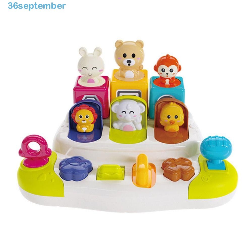 SEPTEMBER Peekaboo Switch Box, ABS Hide and Seek Interactive Animal Toy Box, Sorting Activity ...