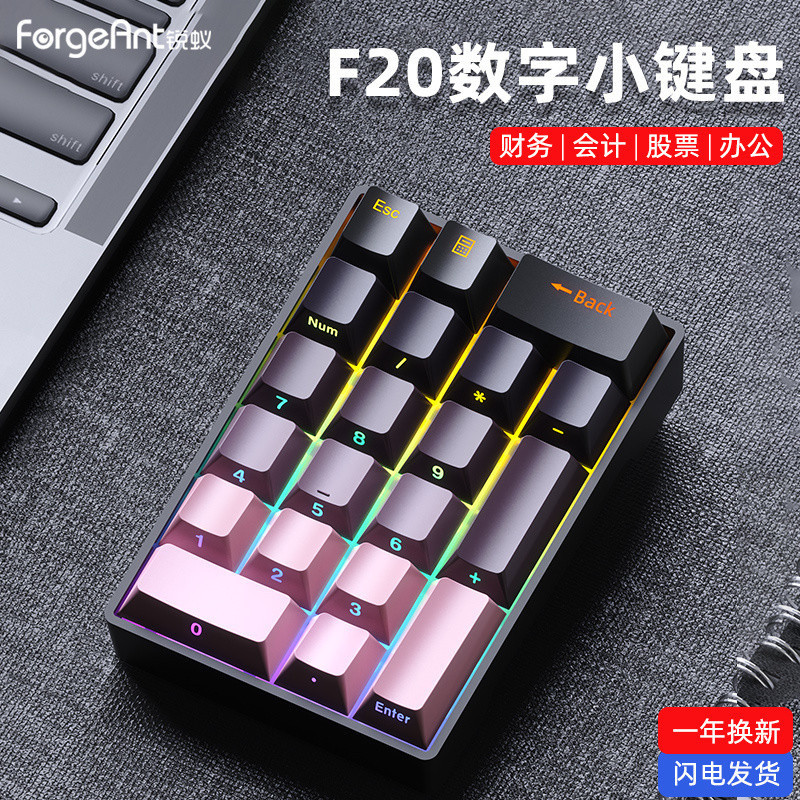 Ruiyi F20 Computer External Number Mechanical Keyboard Notebook ...