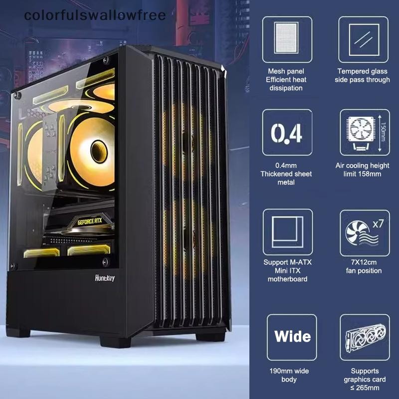 colorfulswallowfree Desktop Computer Cool Transparent Cooling Game ...