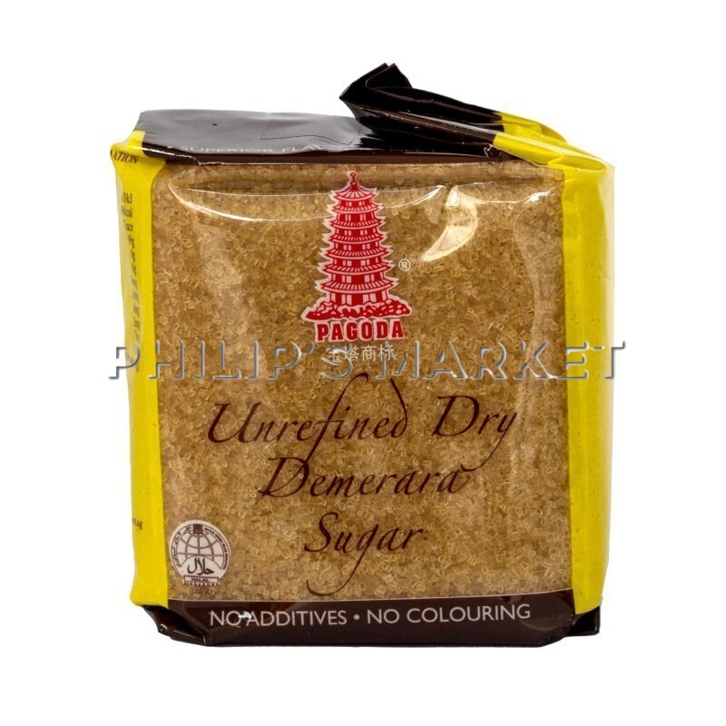 Pagoda Unrefined Dry Demerara Sugar 500g | Shopee Singapore