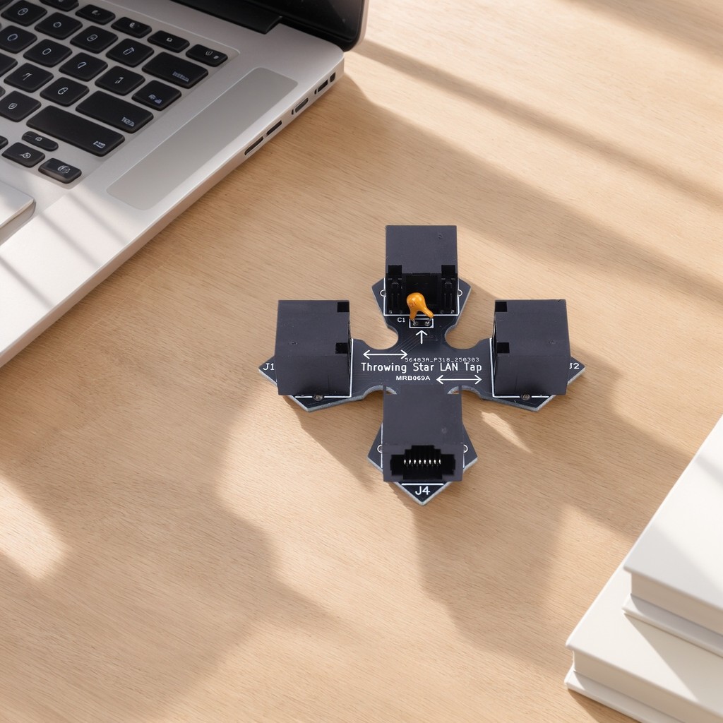 Throwing Star Lan Tap Network Packet Capture Mod Replica Monitoring Ethernet Communication Tap