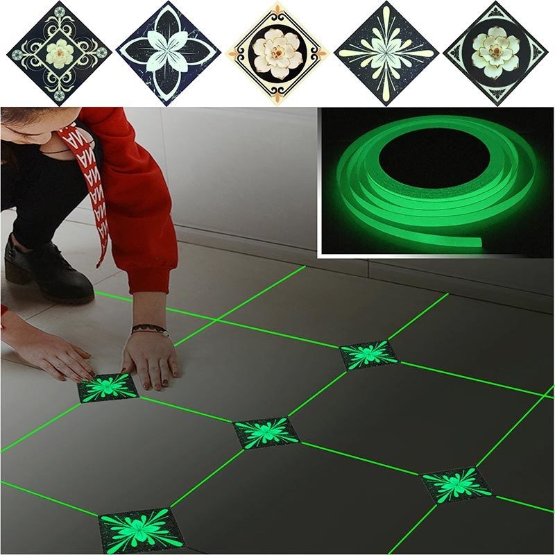 Luminous Tile Diagonal Stickers for Floor Tiles, Floor Stickers, Ground ...