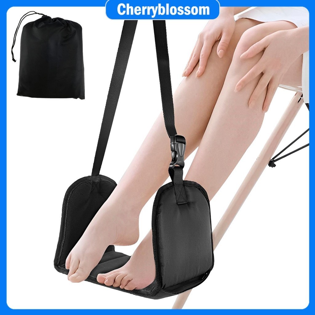 Airplane Footrest Adjustable Hanging Footrest Hammock Portable Foldable ...