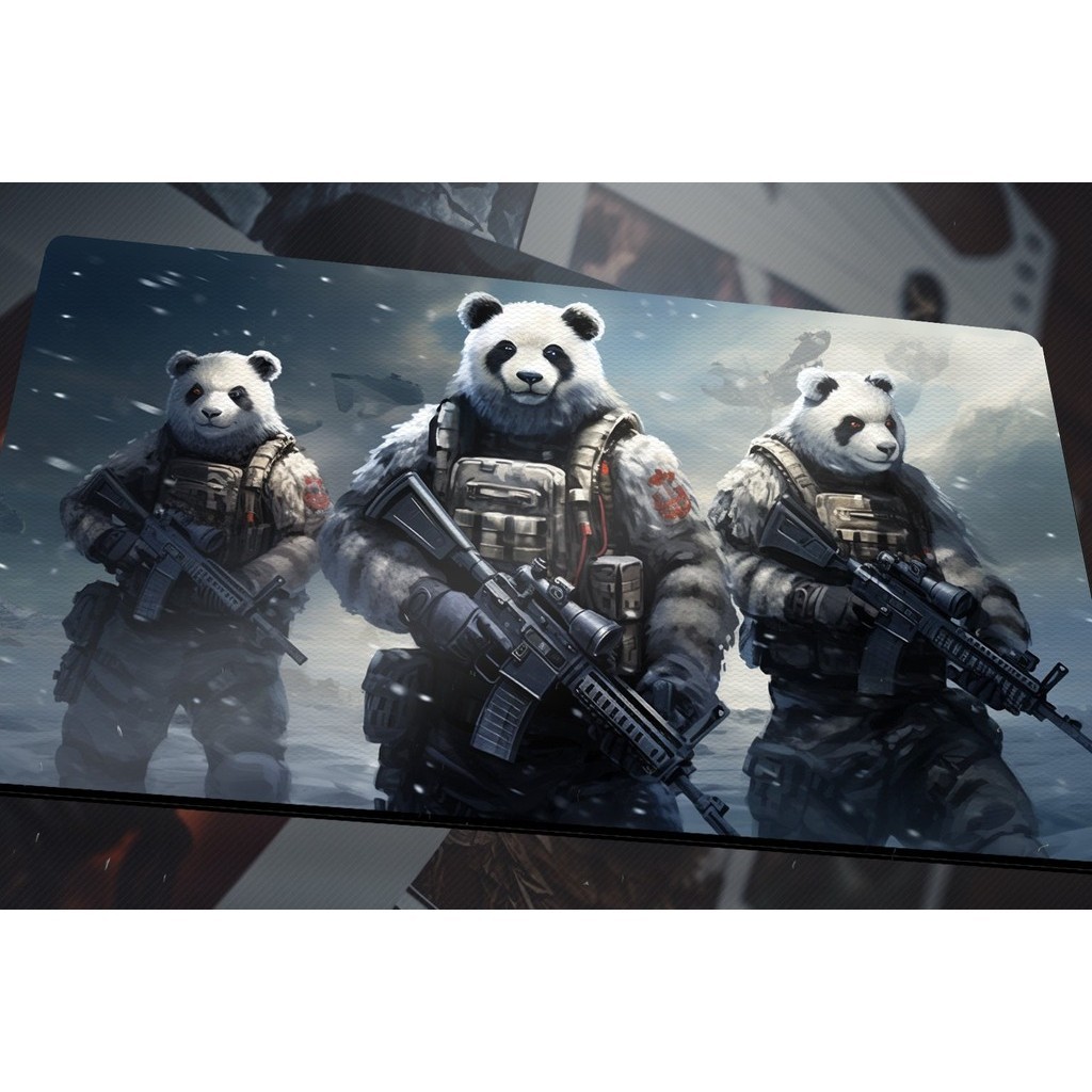 Special Forces Tactical Panda XL Desk Mat/Winter Storm Soldier Panda ...