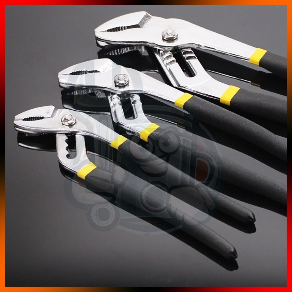 8" 10" 12" inch Water Pump Plier Plumbing Pipe Wrench Adjustable ...