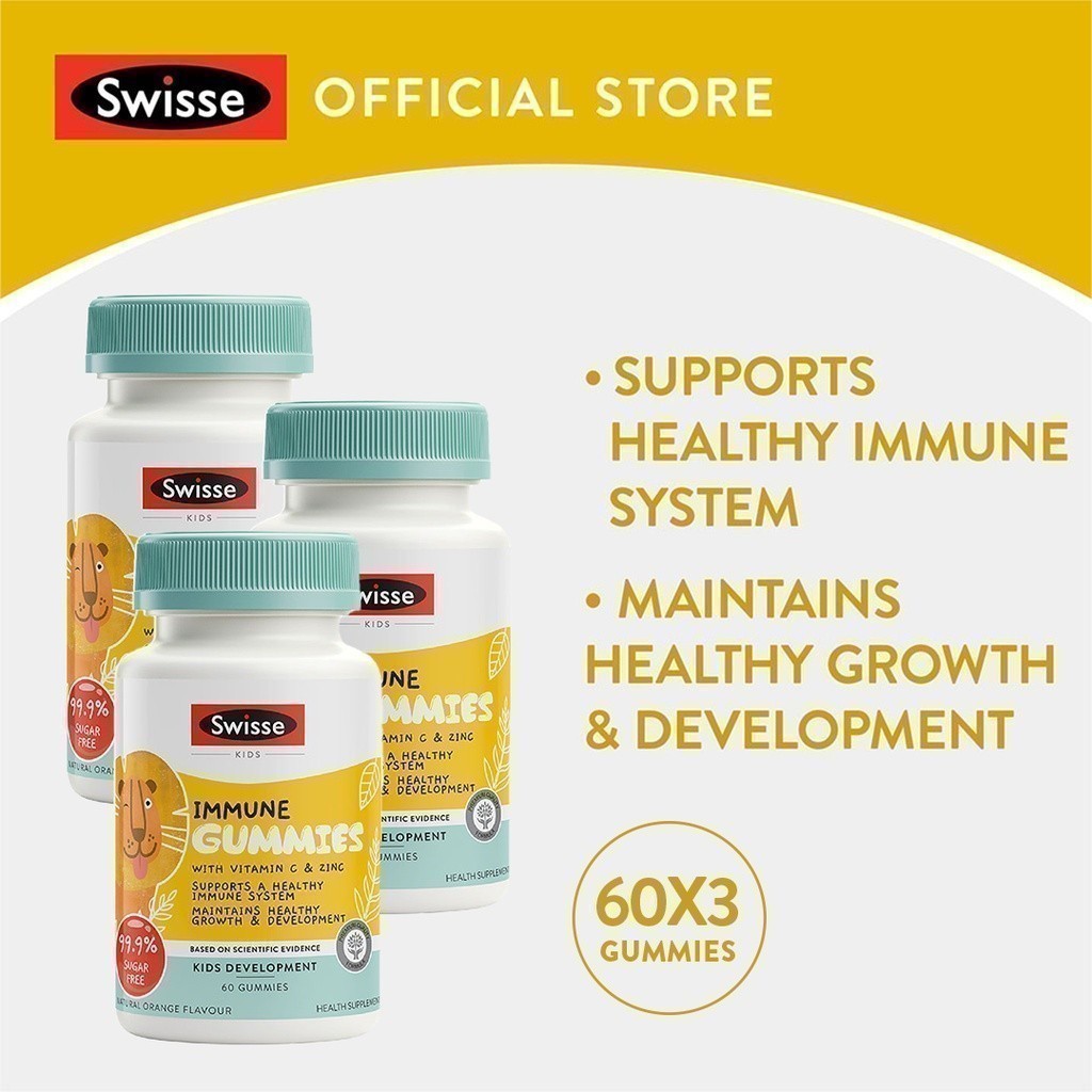 [EXP 30 APR 2026] [Triple Pack] Swisse Kids Immune Gummies 60 Gums ...