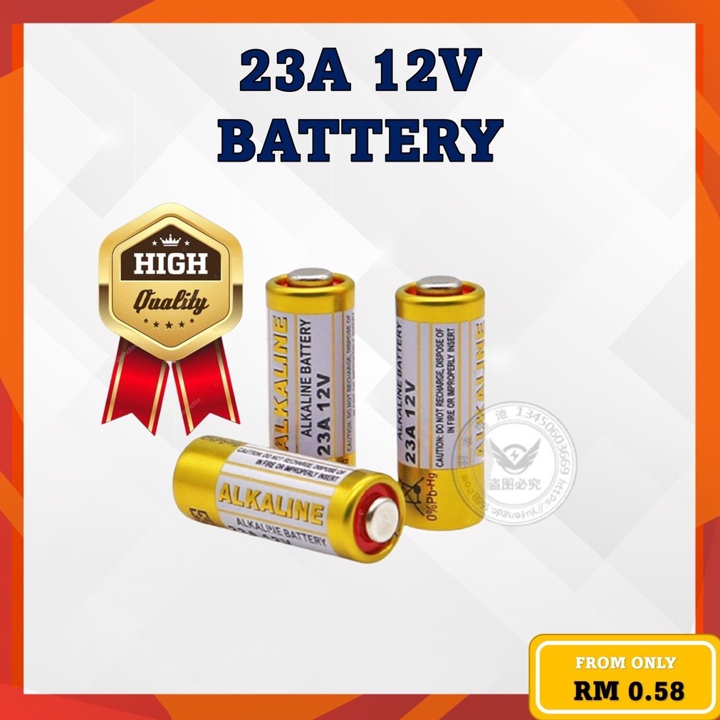 [Ready Stock] 12V23A 12V27A POWERCELL High Voltage Alkaline Battery ...