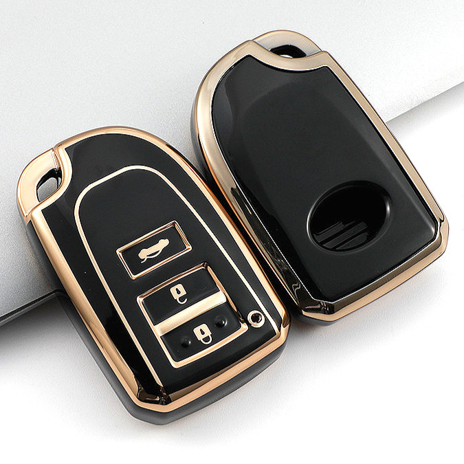 Gold TPU Car Key Cover Case For Toyota Hiace VIOS 2021 2022 Yaris HAIs ...