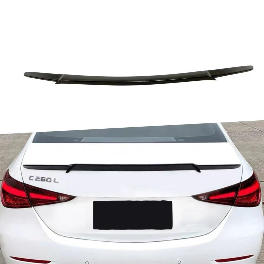 Rear Trunk Spoiler For Mercedes C-class W206 AMG ABS Glossy Black Body ...