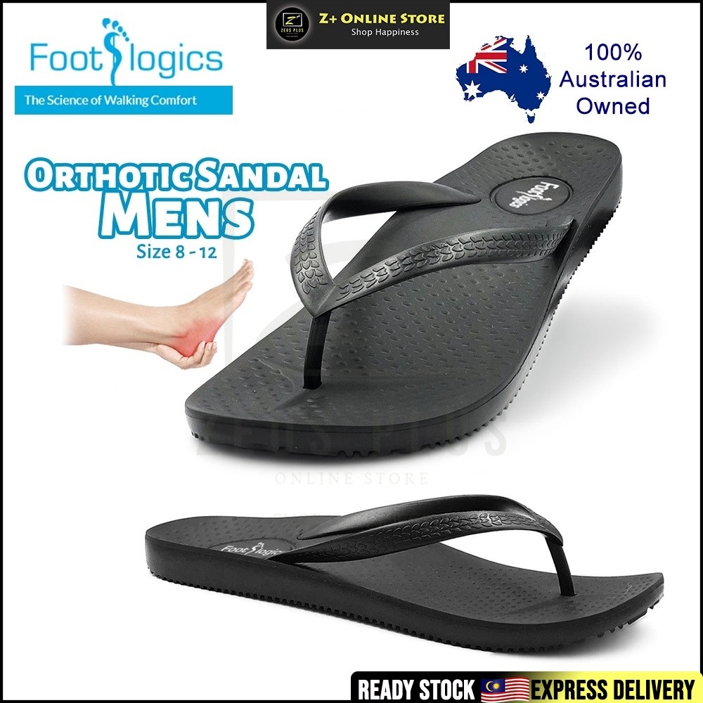 [Australia] FOOTLOGICS Men's Thong Orthotic Flip Flops Sandals Slippers ...