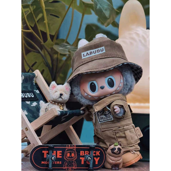 labubu clothes labubu Macron blind box change vinyl plush keychain doll ...