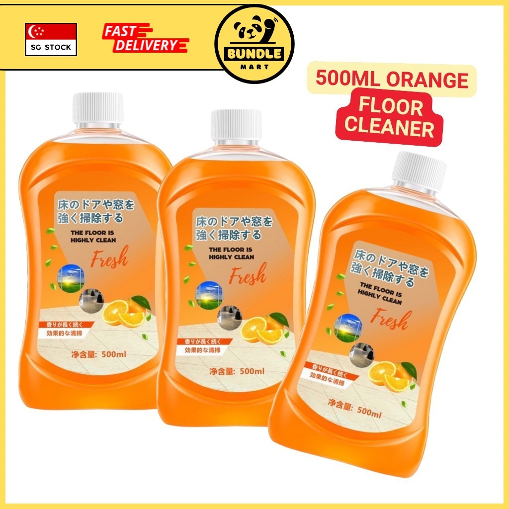 (BundleMart) 500ml Orange Multi Purpose Floor Cleaner detergent Liquid ...
