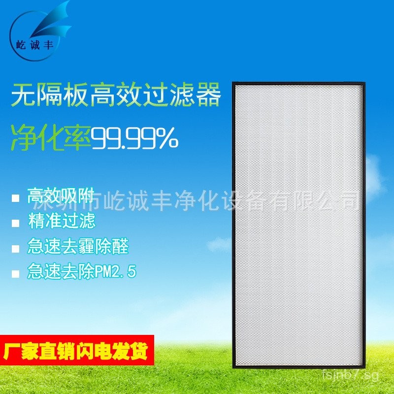 High Efficiency Filter with 100% Efficiency Rating H14High Efficiency ...