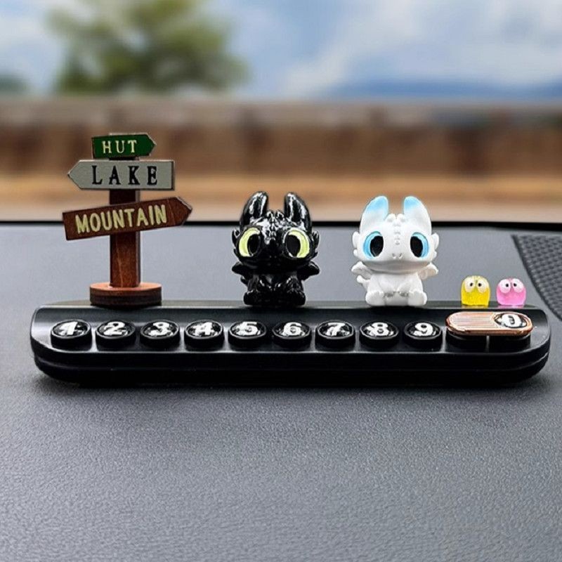 How To Train Your Dragon Couple Toothless Car Ornaments Auto Dashboard ...