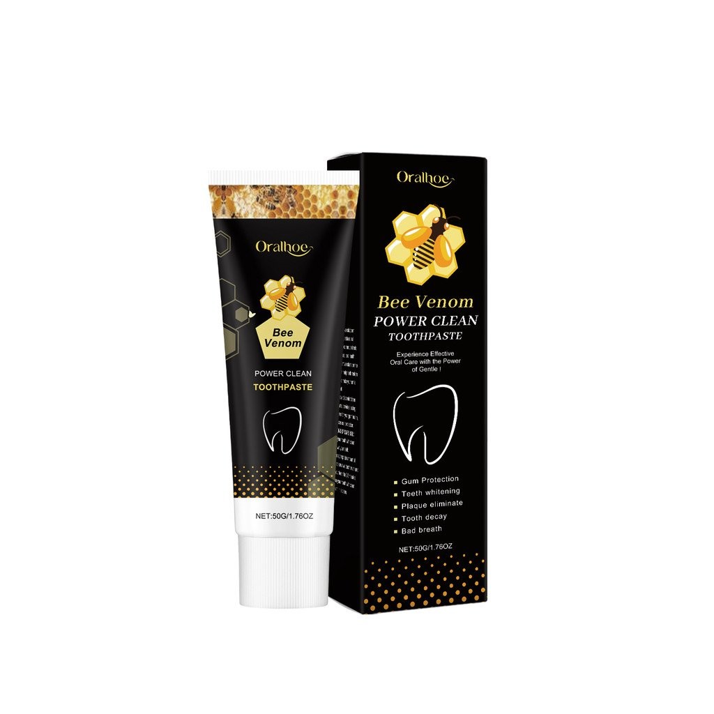 Oralhoe Bee Venom Cleansing Toothpaste Care for Teeth Fresh Breath Oral ...