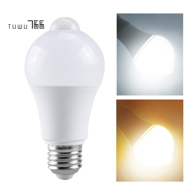 85-265V E27 PIR Motion Sensor Lamp 12W Bulb with Motion Sensor Infrared ...