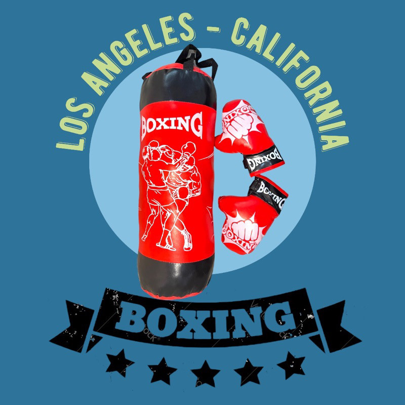 Spider-man military boxing set of many sizes for children with gloves ...